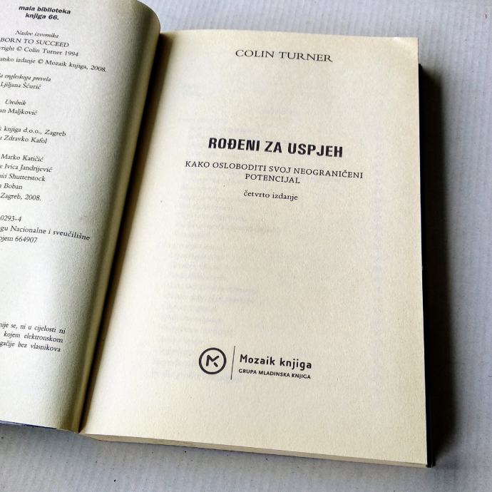 KNJIGA - Rođeni za uspjeh - Colin Turner