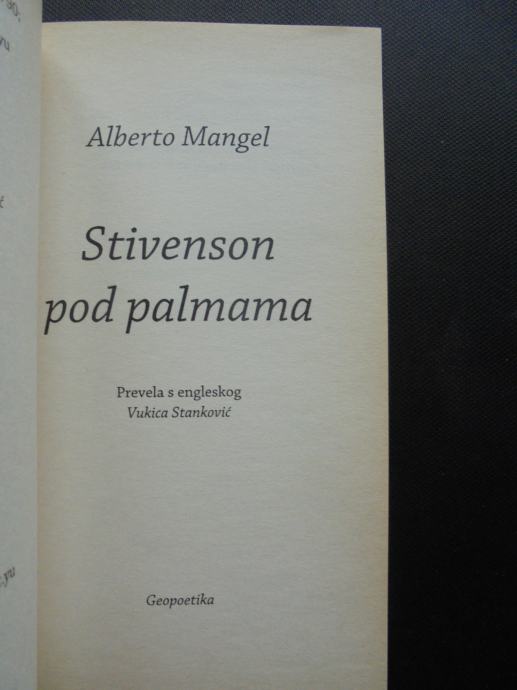 Stivenson pod palmama, Alberto Manguel