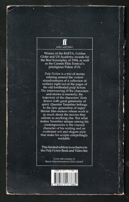 Tarantino, Quentin - Pulp Fiction : best original screenplay