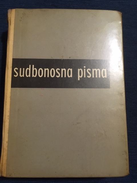 ur. Ervin Šinko, Sudbonosna pisma, prva knjiga, 1960.