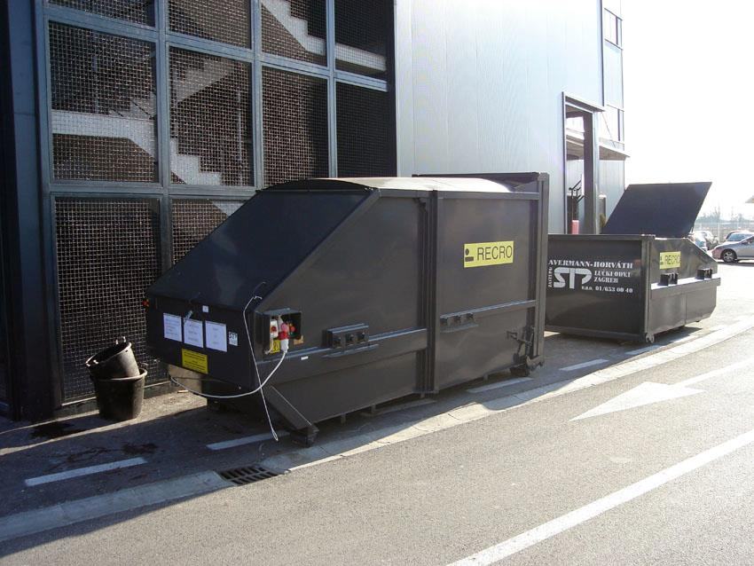 Avermann presscontainer, preskontejner, presokontejner