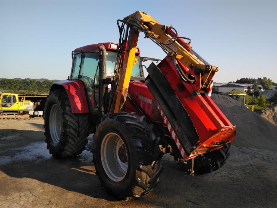 CASE 120 + kranski malčer Rasco + ralica za snijeg