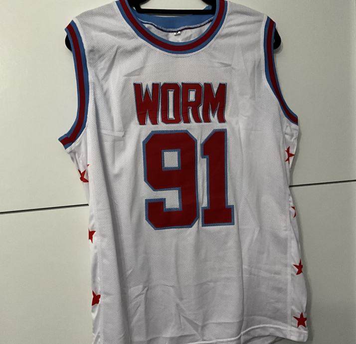 Dennis Rodman Signed #91 NBA Basketball Custom Jersey