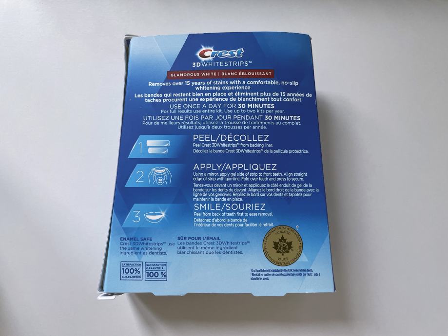 Crest 3DWhitestrips Glamorous White trakice za izbjeljivanje (28 kom)