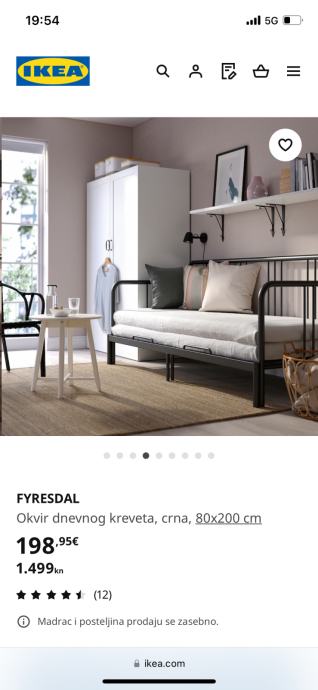 Ikea FYRESDAL - krevet na izvlačenje 160x200 80x200