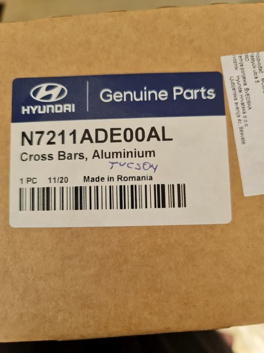 Krovni nosači originalni Hyundai Tucson 2021