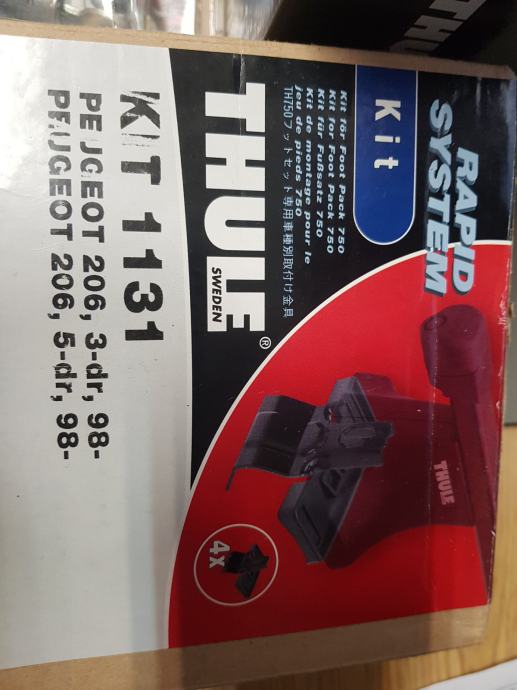 Krovni nosači Thule Rapid System 750 / Aero Bar 861