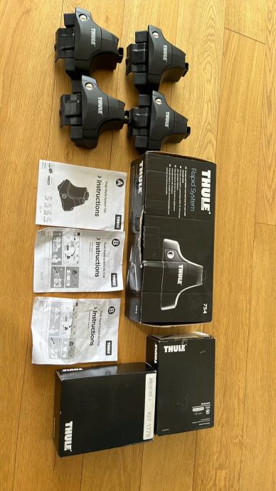 THULE nosac Rapid System 754 + kit 1726 (Octavia)+ kit 1778 (Passat)