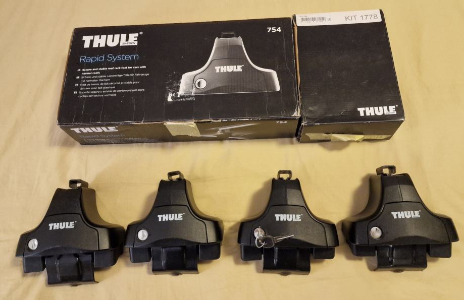 Thule krovni nosači za VW Passat B8, Rapid System 754 + kit
