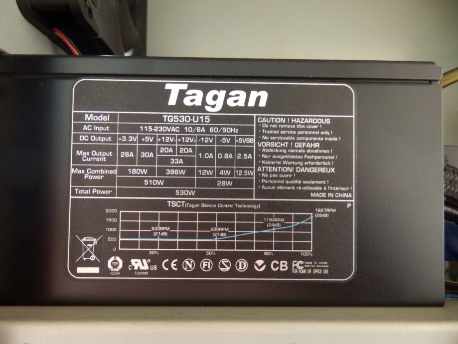 Kučište CHIEFTEC Mesh CA-01B-B-SL-OP sa nap. Tagan EasyCon TG530-U15