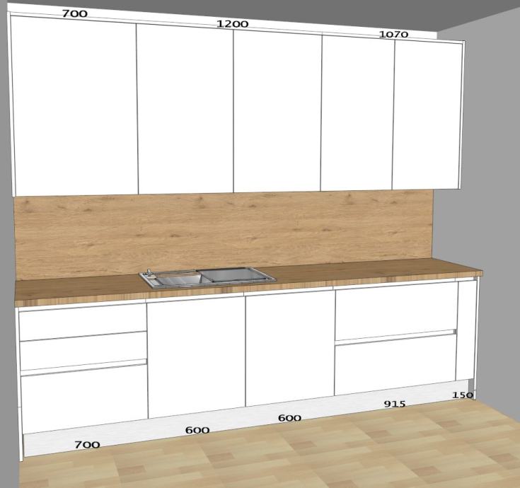 Zidni kuhinjski panel Egger Hrast H3303 ST10