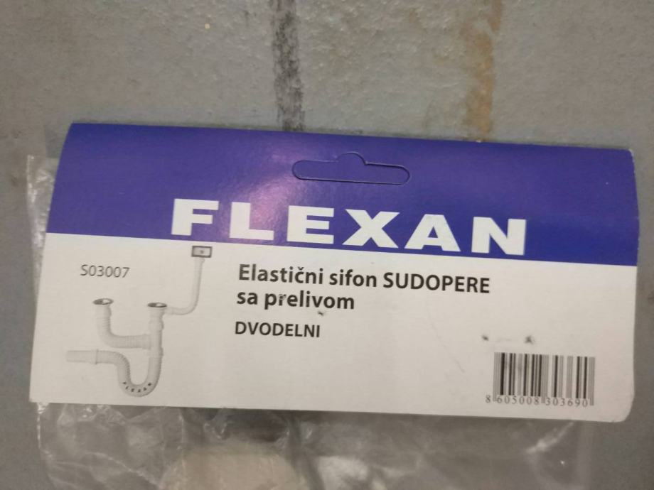 Polirani inox sudoper sa dva korita + sifon gratis