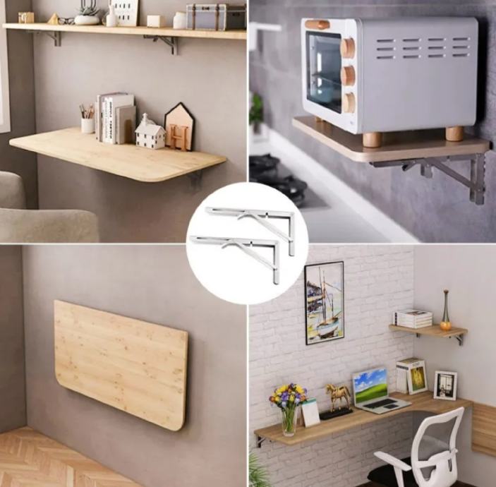 Sklopivi držači za zidne police, set od 2.komada