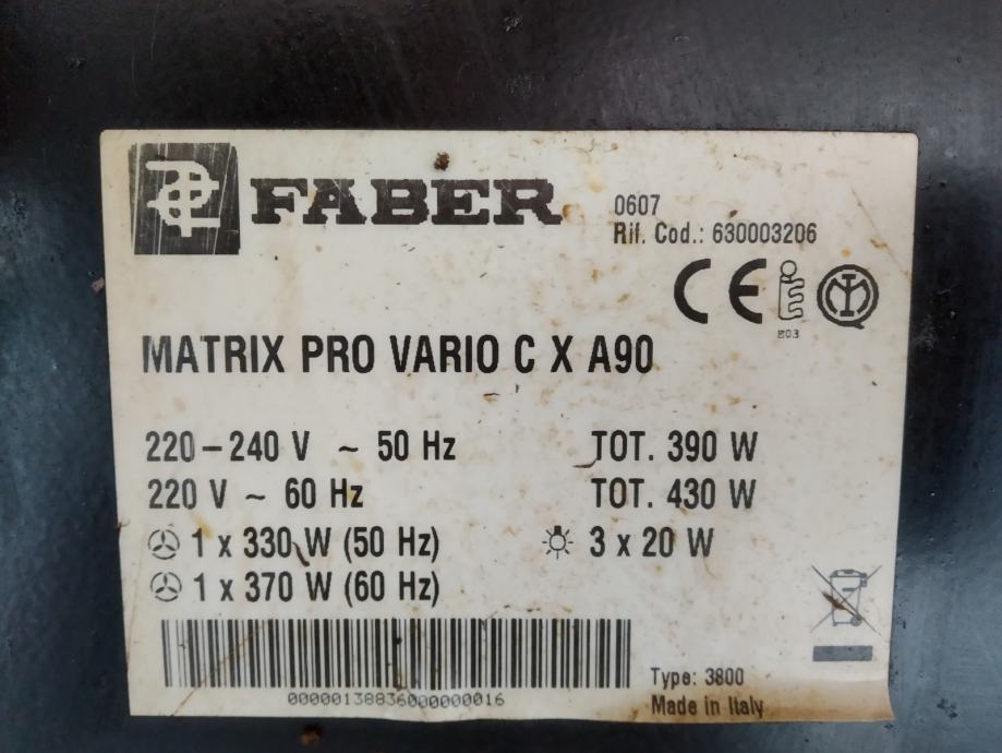 Faber napa inox MATRIX PRO X A90
