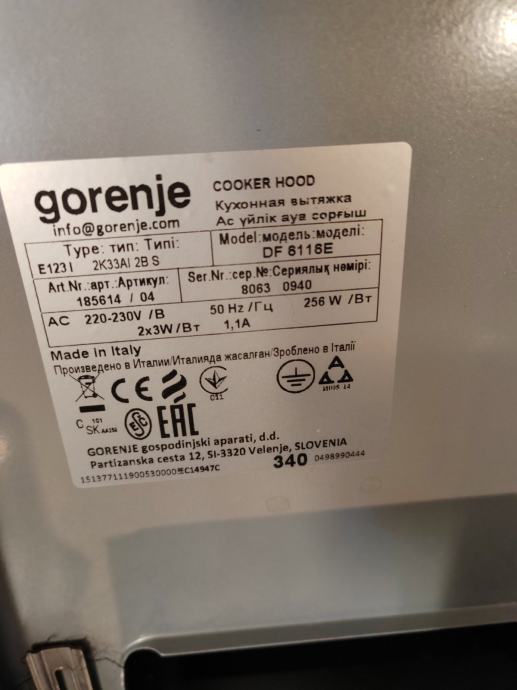 GORENJE napa DF6116E