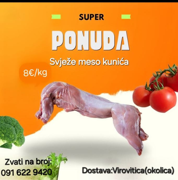 Meso kunića. DOSTAVA!