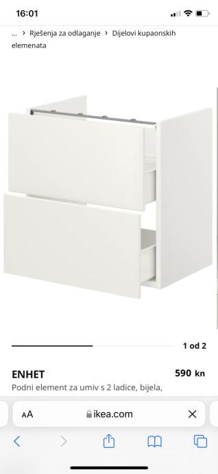 PRODAJEM ORMARIC ISPOD LAVABOA IKEA