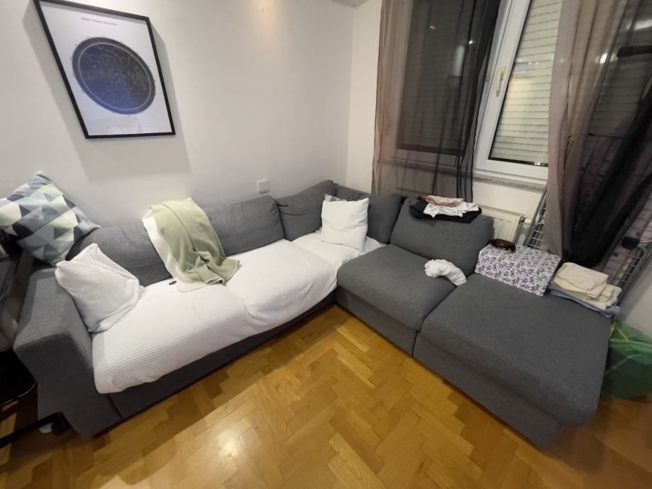 IKEA VIMLE kutna garnitura, GUNNARED siva