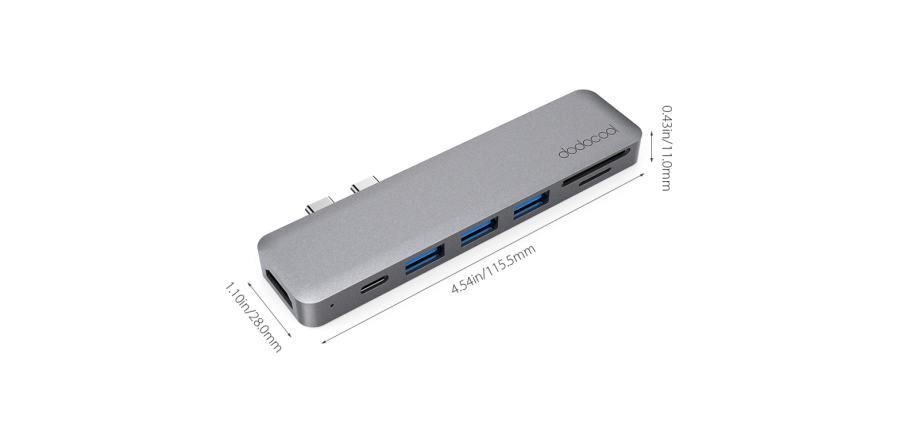 DC53 7-u-1 USB-C port od aluminijske legure, novo, jako povoljno