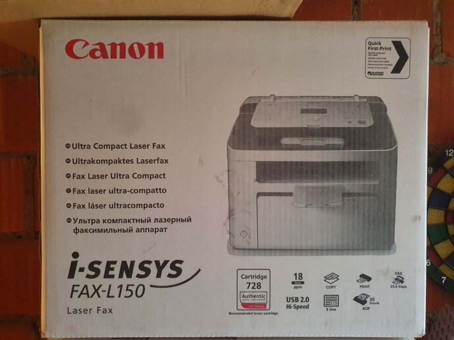 canon i sensys fax l150