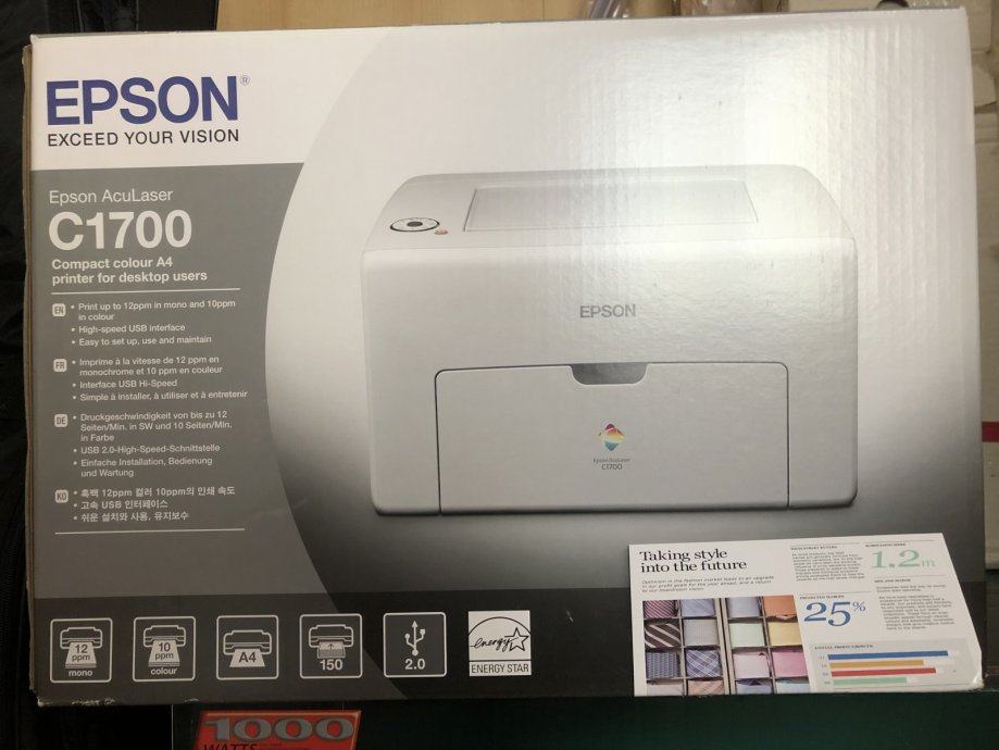EPSON Aculaser C1700 A4 Colour Laser Printer