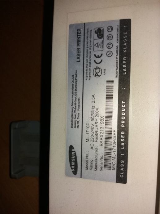 Samsung Laser Printer ML-1710P