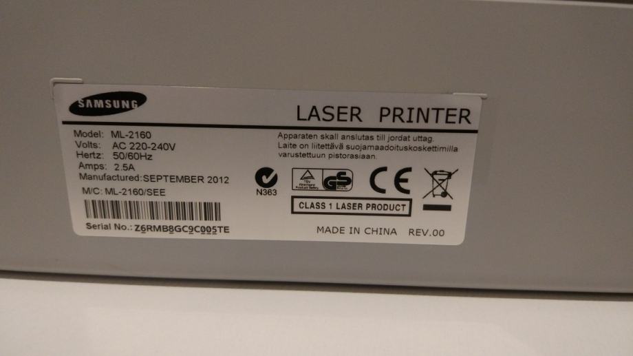 Samsung laserski printer ML- 2160