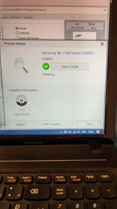 Samsung laserski printer ML- 2160