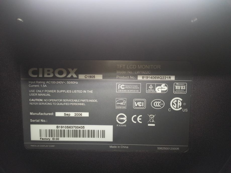 Cibox C1905 19 LCD