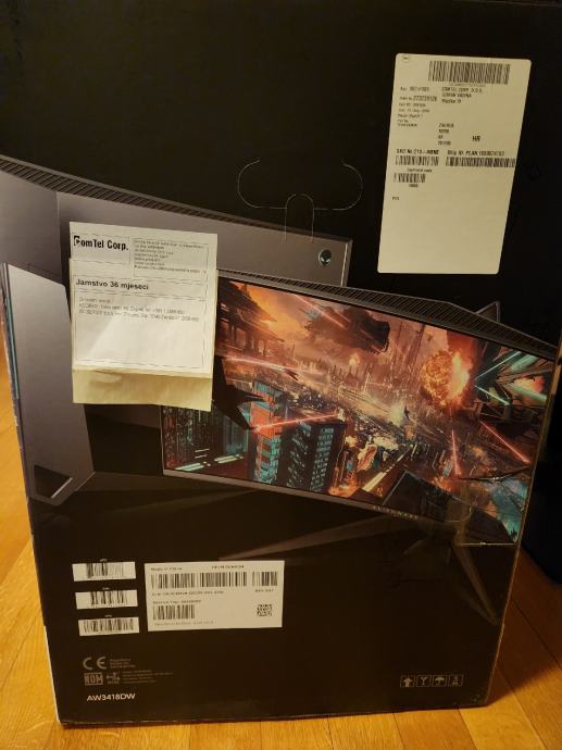 Monitor Alienware AW3418DW 34 inch 3440x1440 ultrawide