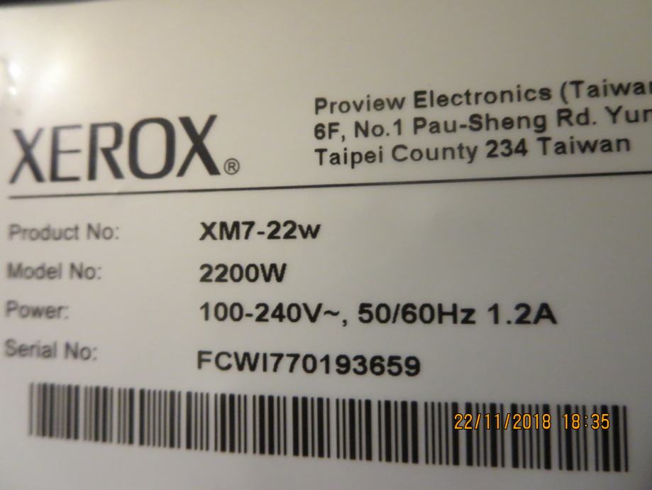 Monitor XEROX XM7-22w