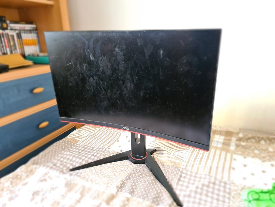 [OŠTEĆEN] AOC C24G1 Monitor + stalak + originalna kutija