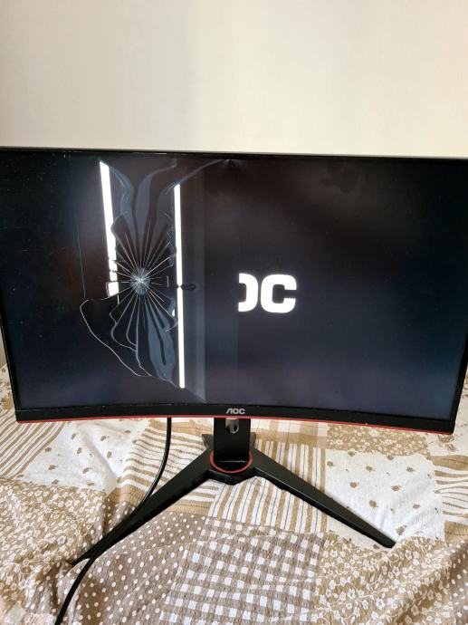 [OŠTEĆEN] AOC C24G1 Monitor + stalak + originalna kutija