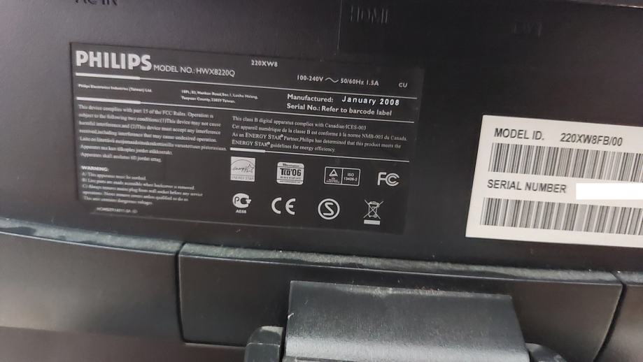PHILIPS monitor 22 - 2008 godina, rabljen