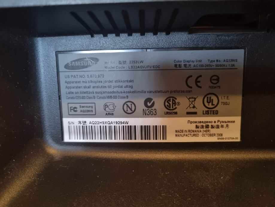Samsung Lcd monitor 2253LW