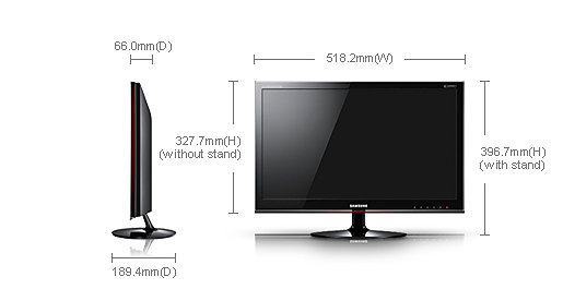 Samsung SyncMaster P2250 - LCD monitor - 22 Widescreen FullHD