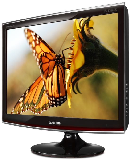 SAMSUNG T260HD Rose Black 25.5 5ms HDMI Widescreen HDTV Monitor