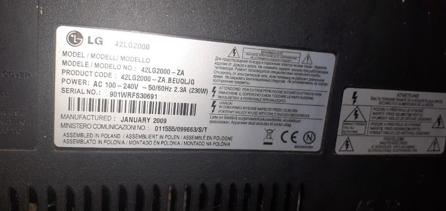 LCD LG 42lg2000