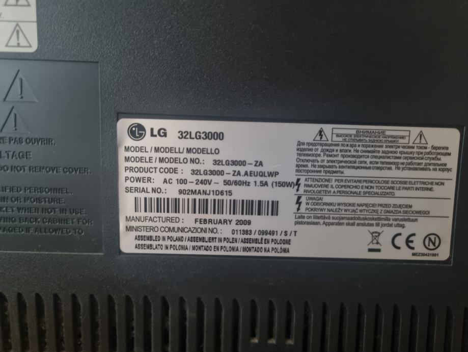 LG 32LG3000 LCD TV