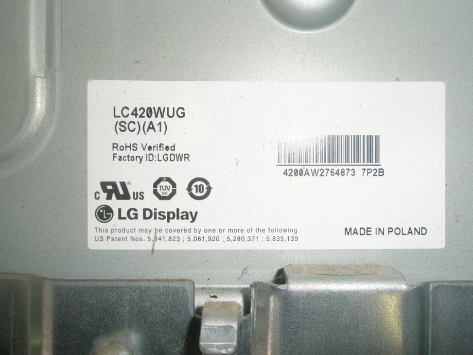 LG 42LD650,42LA667S-ZB ISPRAVNI DIJELOVI