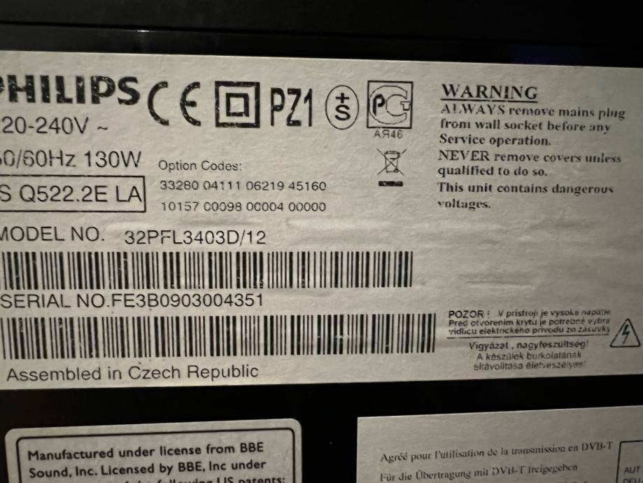 Philips 32 inch LCD TV