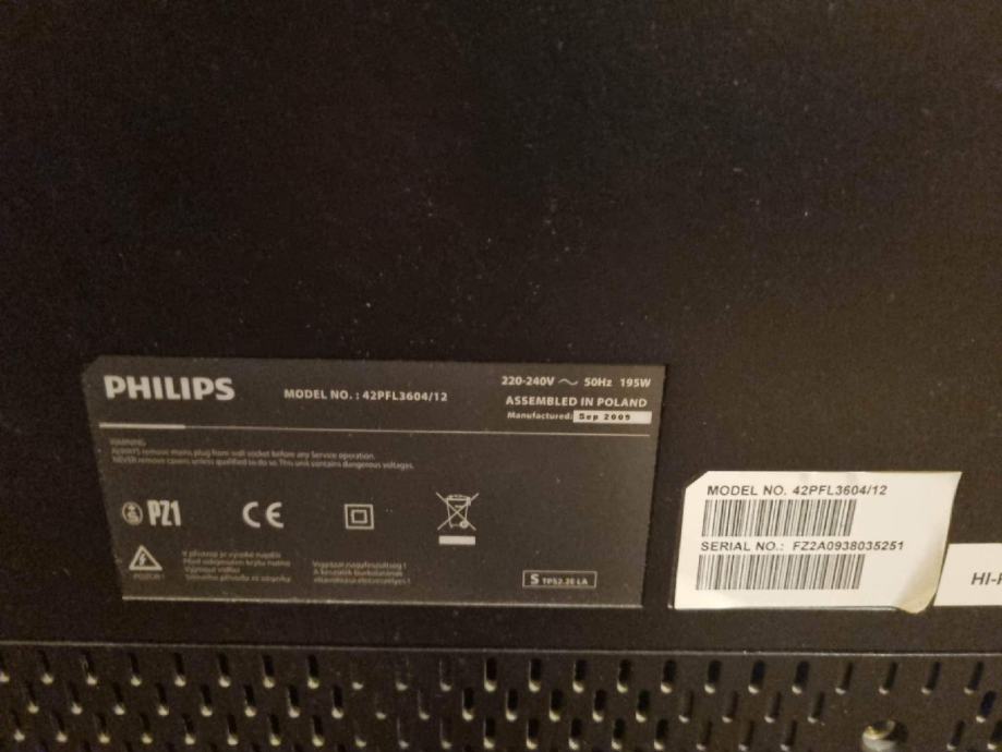 Phillips Full HD LCD 42 42PFL3604/12