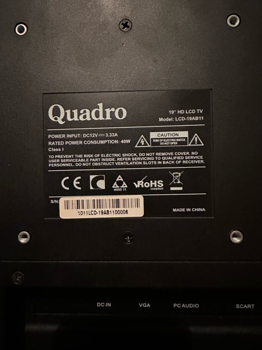 Quadro TV/Monitor 19”