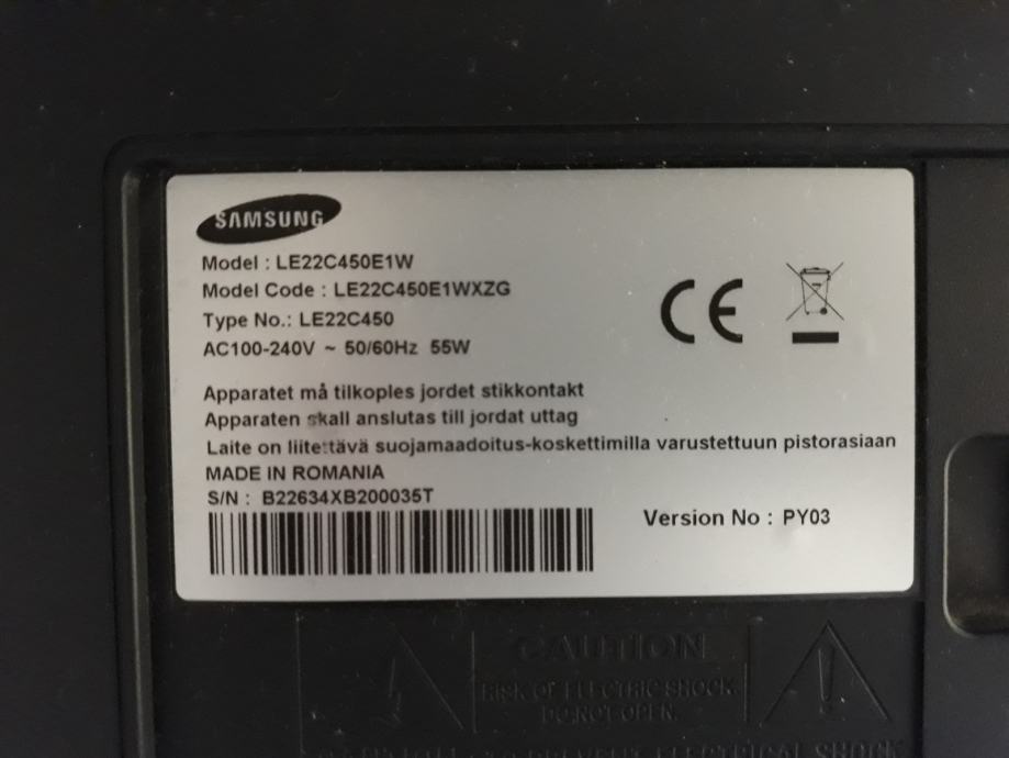 Samsung LE22C450E1W 22 i Samsung LE19R86BD 19