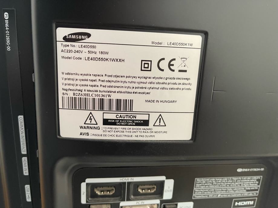 Samsung LE40D550 - Full HD LCD televizor