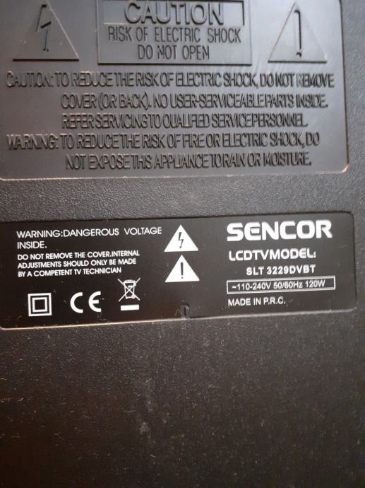 SENCOR TV LCD SLT 3229DVBT, 32 (82 cm), 1366x768