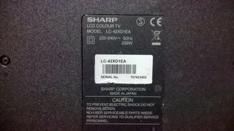 SHARP 42 LCD LC-42XD1EA(Razbijen ekran)
