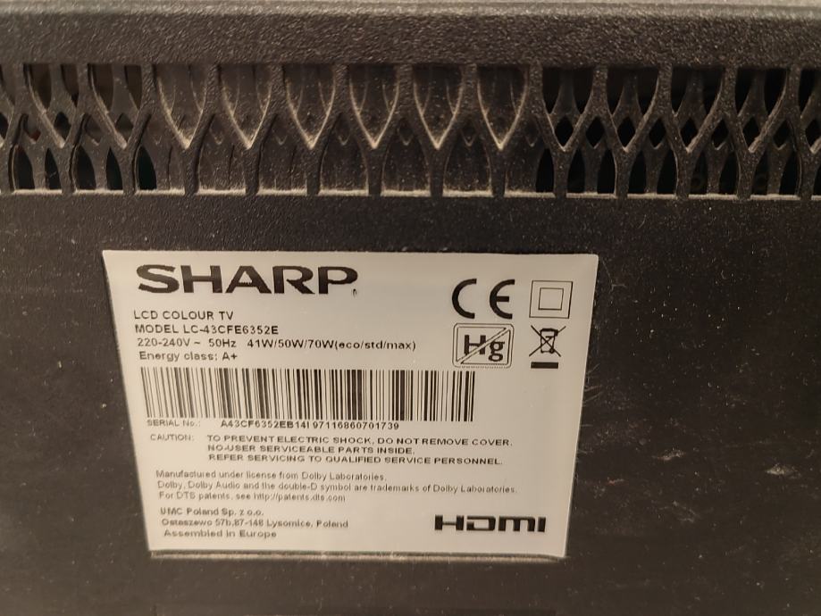 SHARP LCD 43