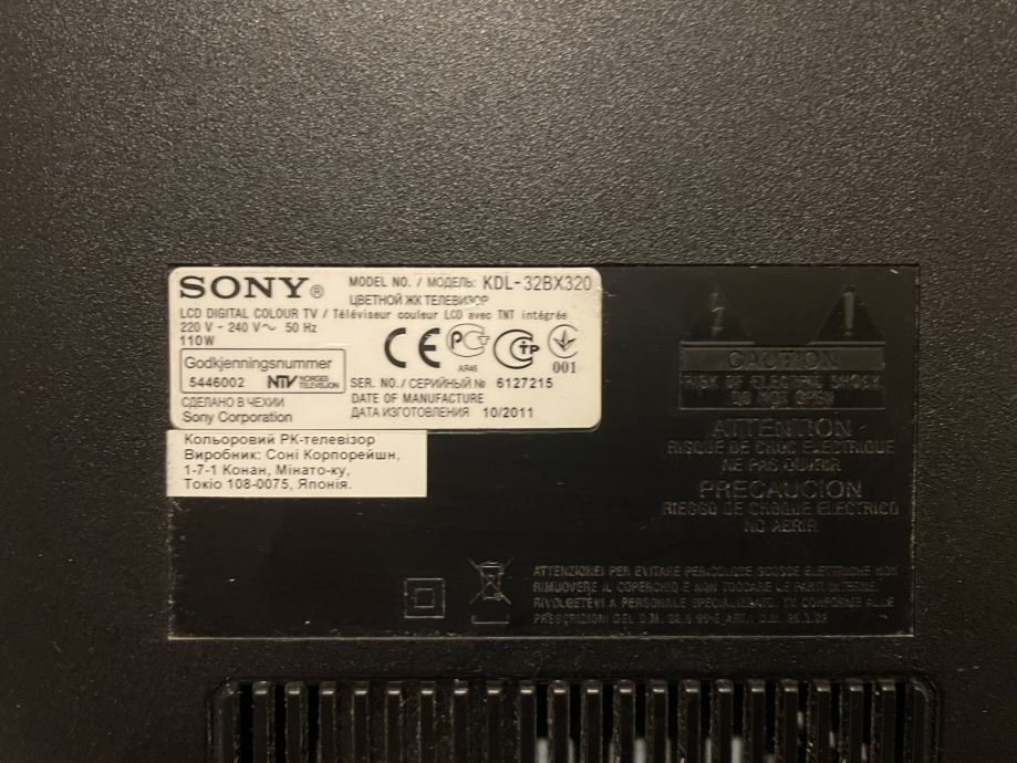 Sony KDL-32BX320