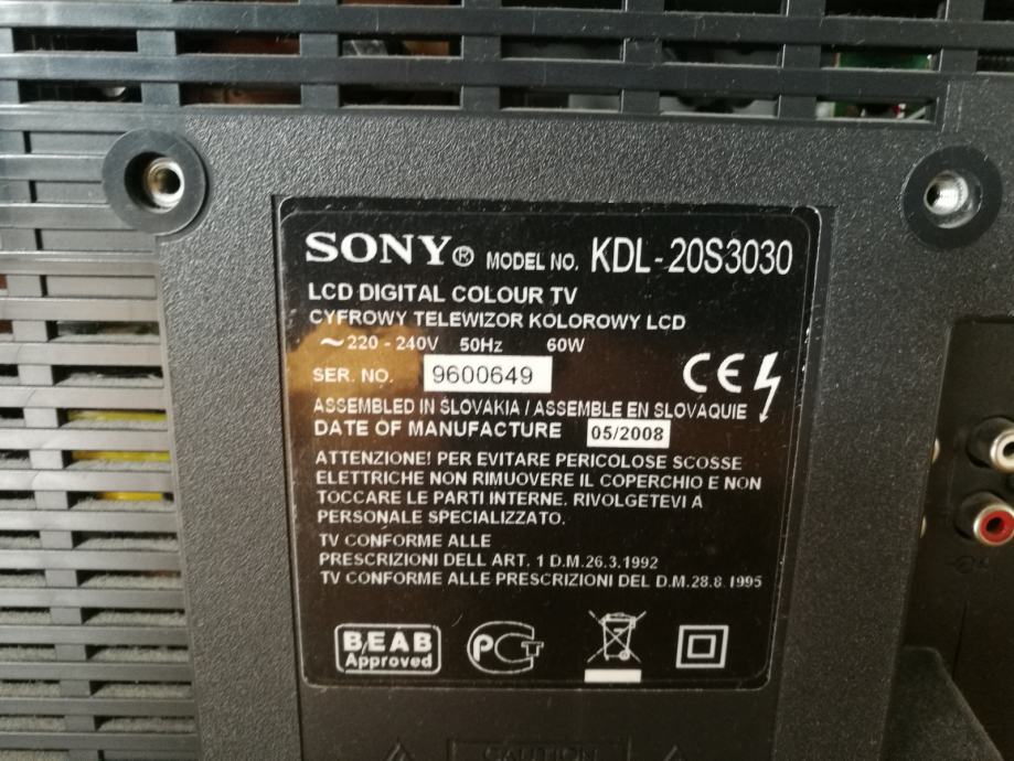 SONY LCD TV - 20 inch
